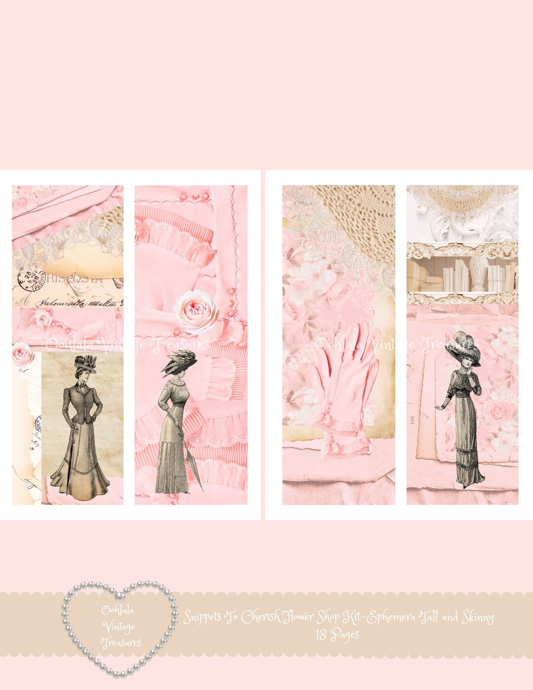 Snippets to Cherish Flower Shop Kit-tall and Skinny Ephemera Roses ...
