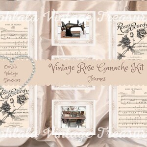 Vintage Rose Ganache Kit-picture Frames - Etsy