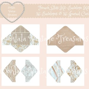 French Bliss Kit-envelopes & Journal Cards - Etsy