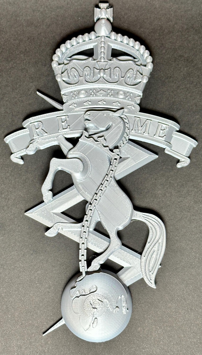 REME | Royal Electrical & Mechanical Engineers Cap Badge | 3D Printed ...