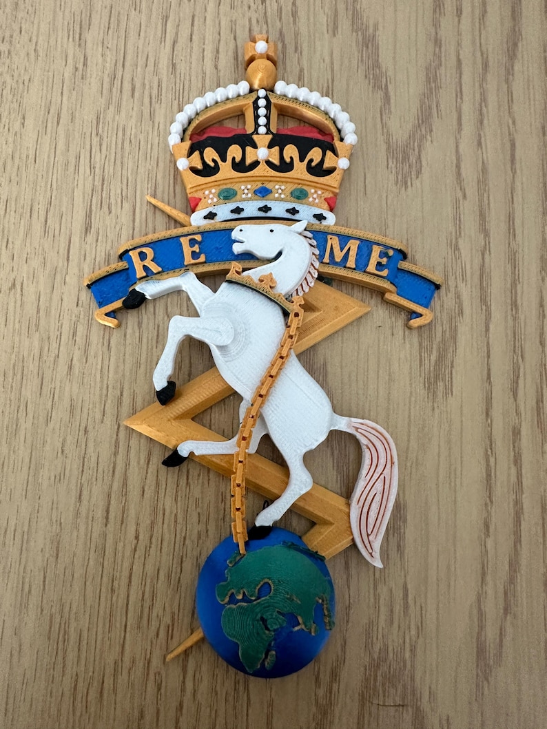 REME | Royal Electrical & Mechanical Engineers Cap Badge | 3D Printed ...