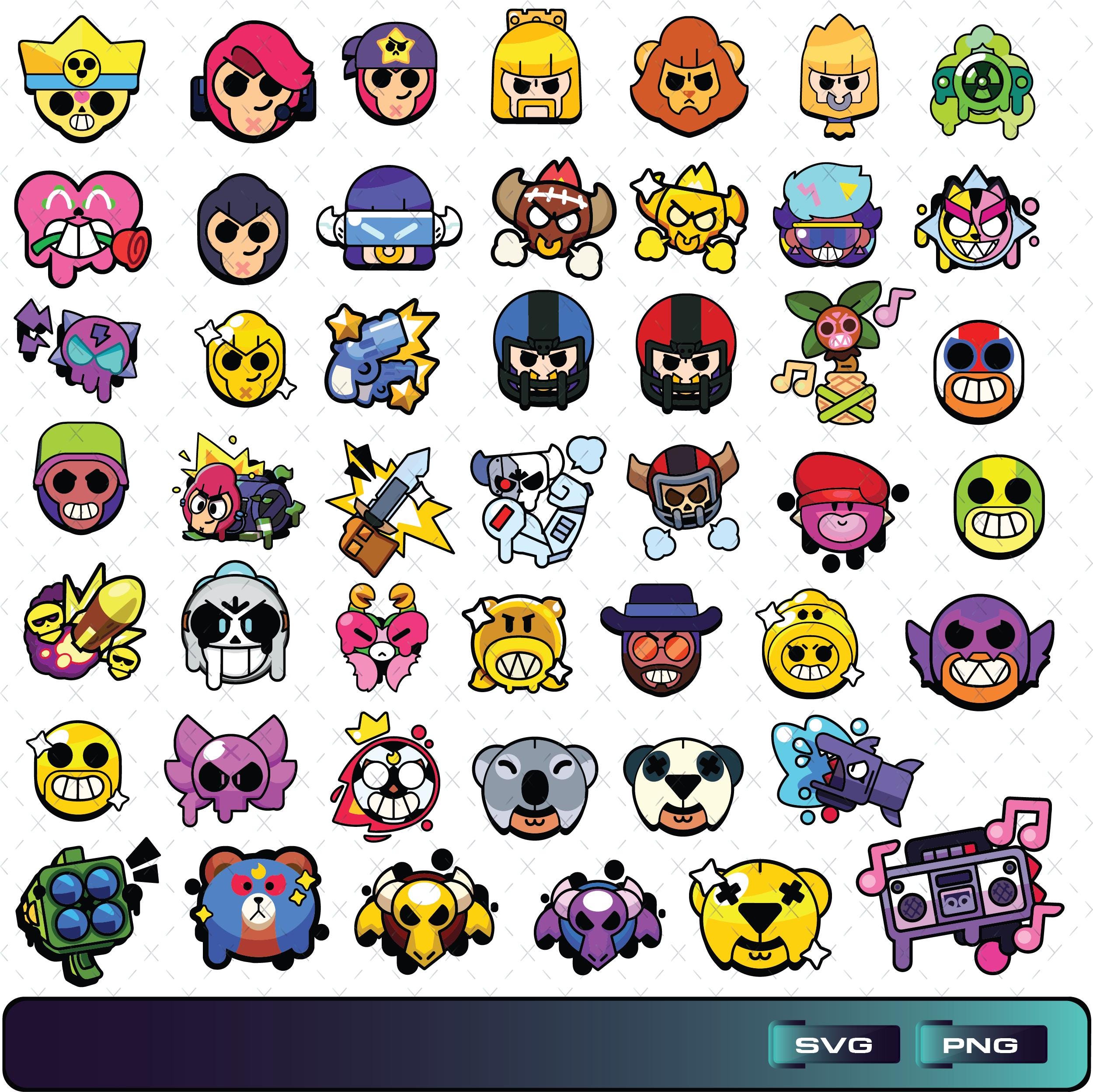 147 Brawl Stars Designs - PNG and SVG Files - Etsy
