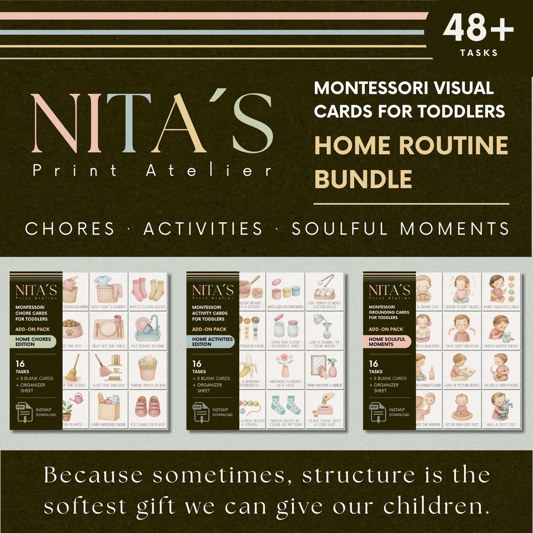 Daily Routine Bundle for Kids – Montessori Visual Schedule | Morning ...