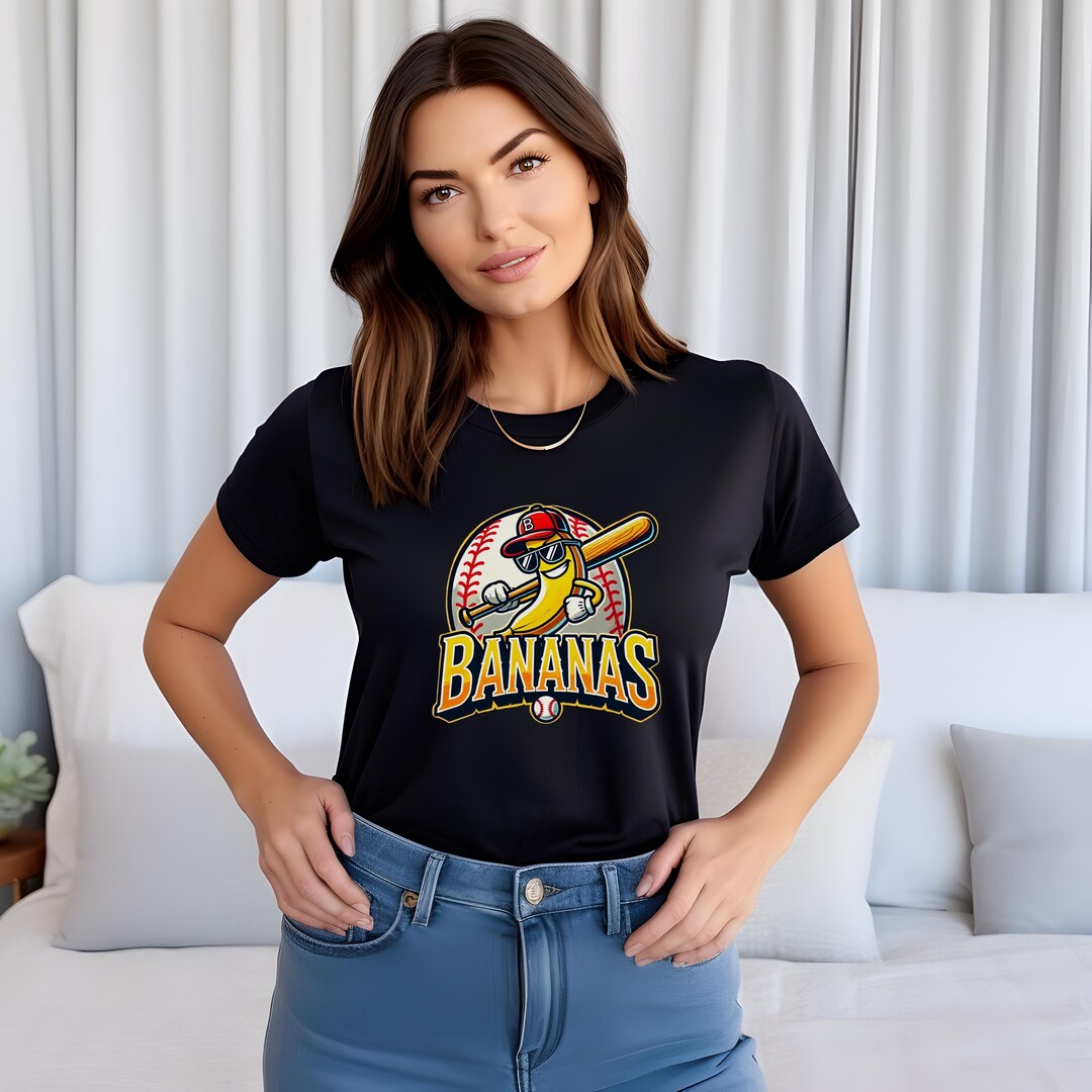 Let's Go Bananas Baseball Jersey, Funny Banana Baseball Jersey, Custom ...