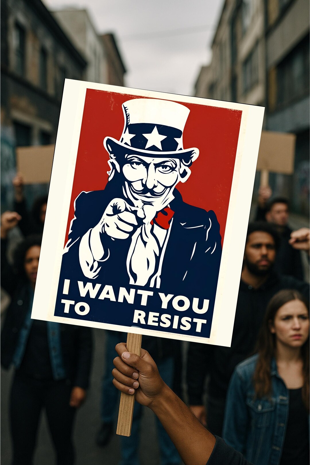 I Want You to Resist Protest Sign, Resist Protest Sign, Political ...