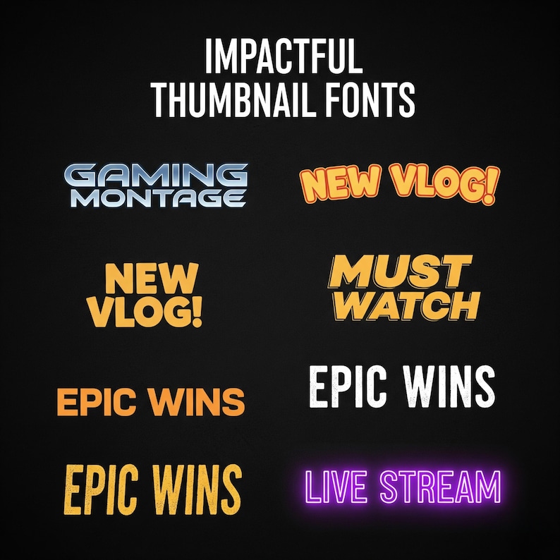 Pakiet Ultimate YouTube Thumbnail Mega Bundle, zasoby dla twórców Social Media Kit, edytowalny ...