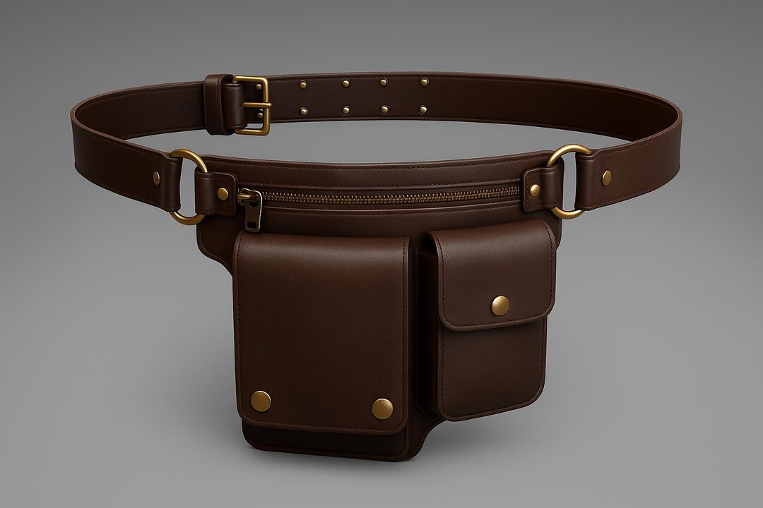 Handmade Leather Utility Belt Bag: Steampunk Festival Waist Pack - Etsy