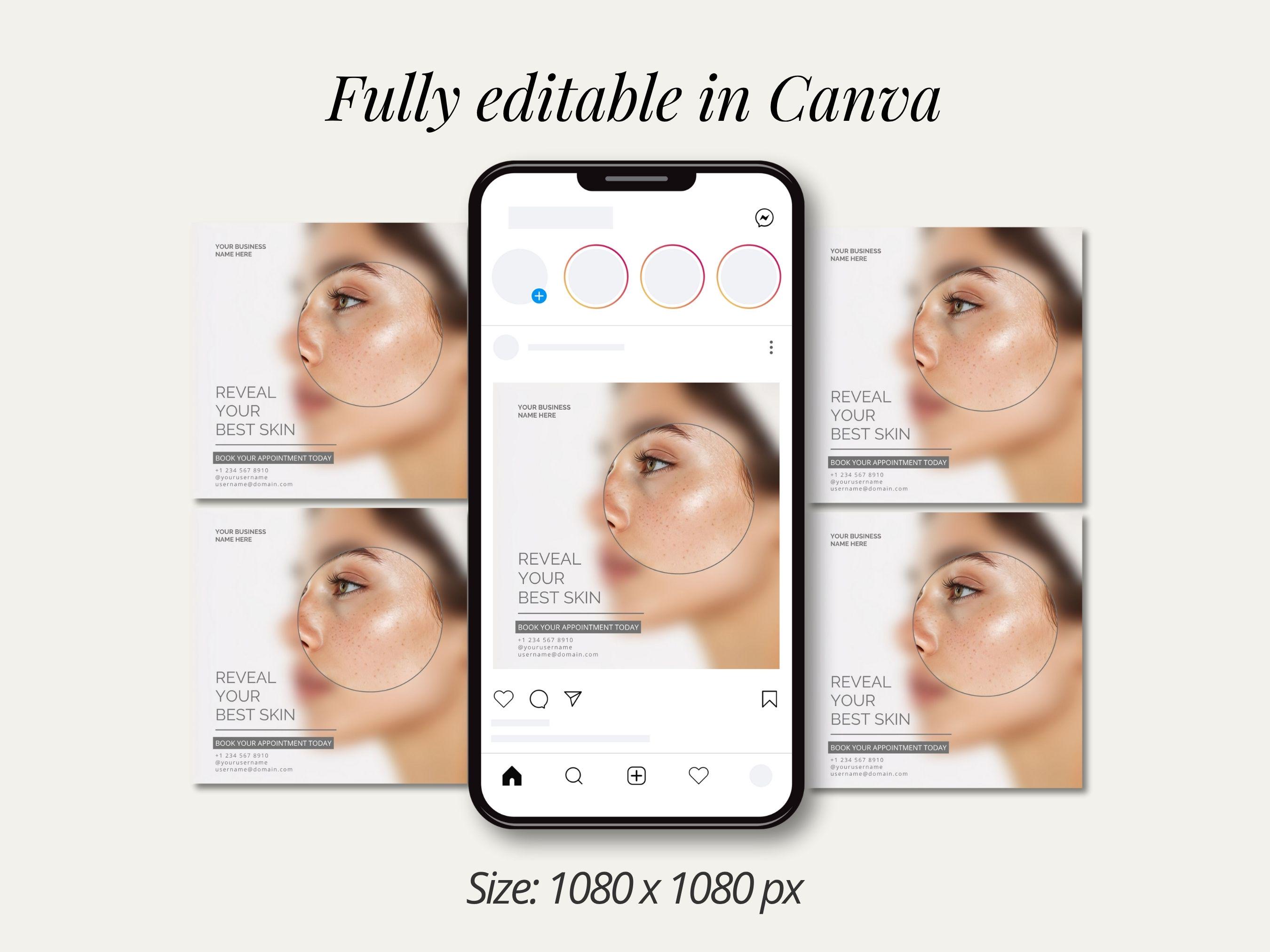 Skincare Booking Flyer Template Esthetician Canva Appointment Sheet ...