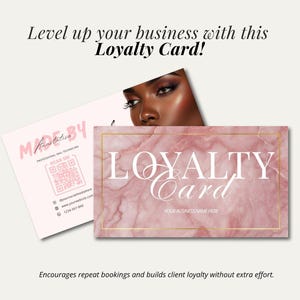 Editable Nail Loyalty Card Template Canva Design Nail Tech Punch Card ...
