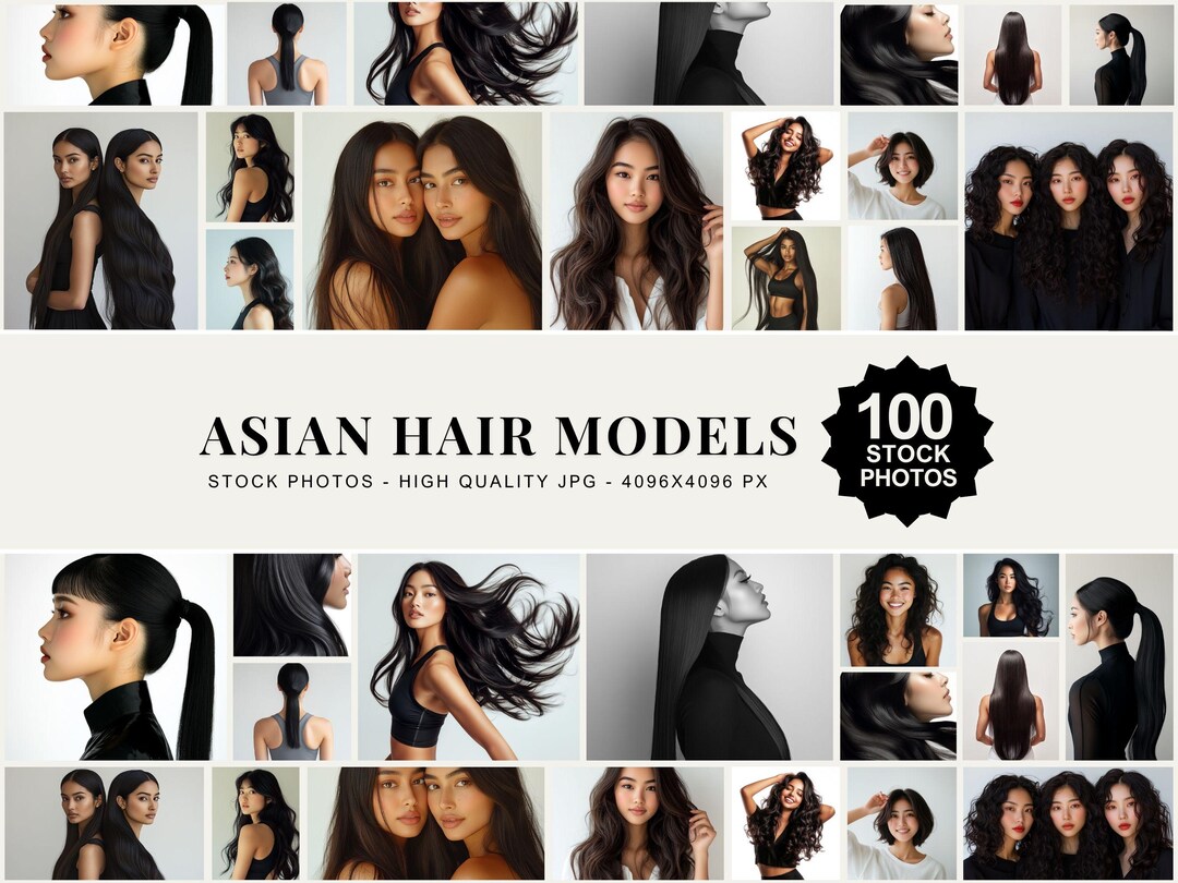 100 Asian Hair Stock Photos Bundle Images Asian Hair Model Stock Photos ...