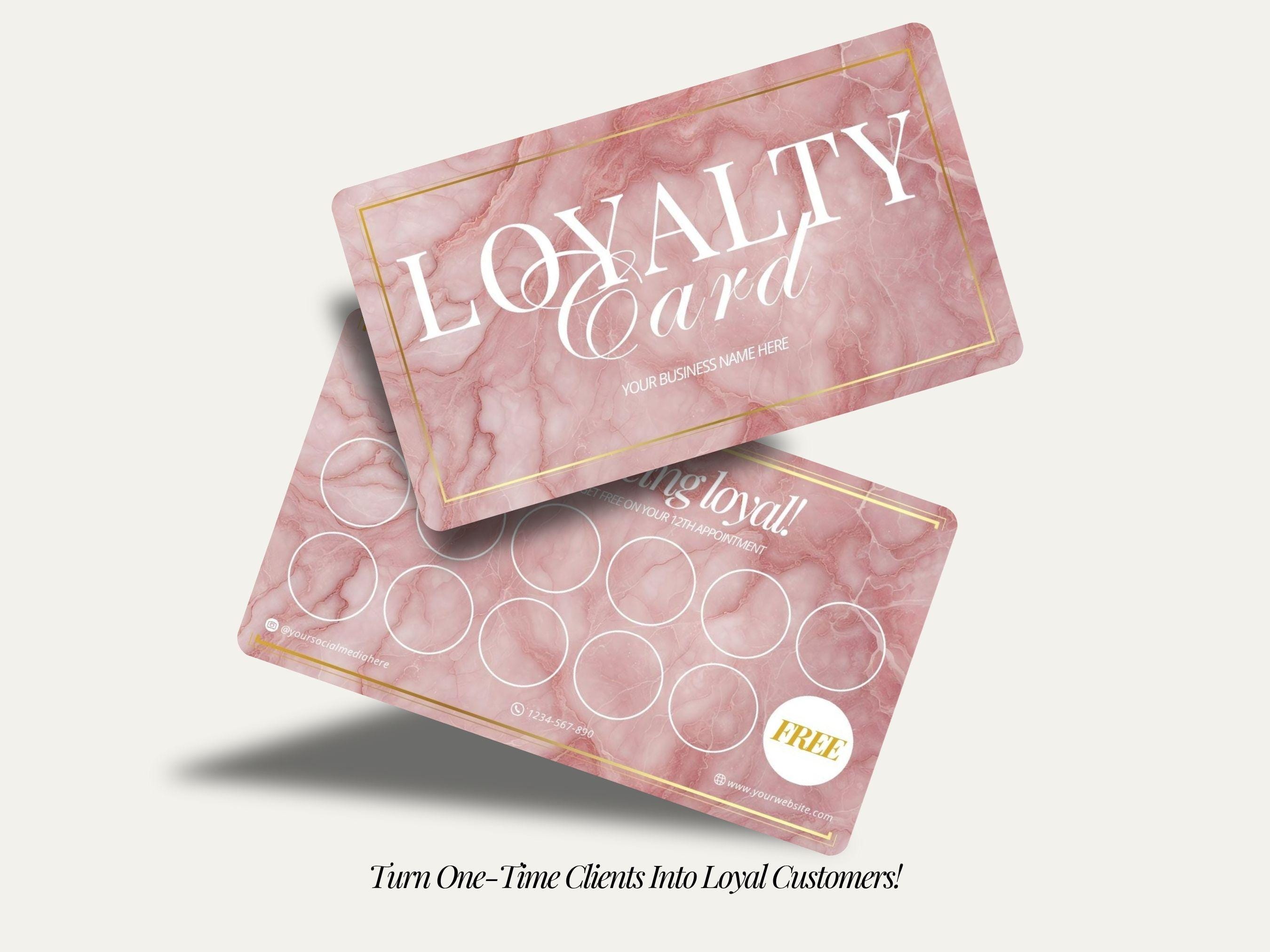 Editable Nail Loyalty Card Template Canva Design Nail Tech Punch Card ...
