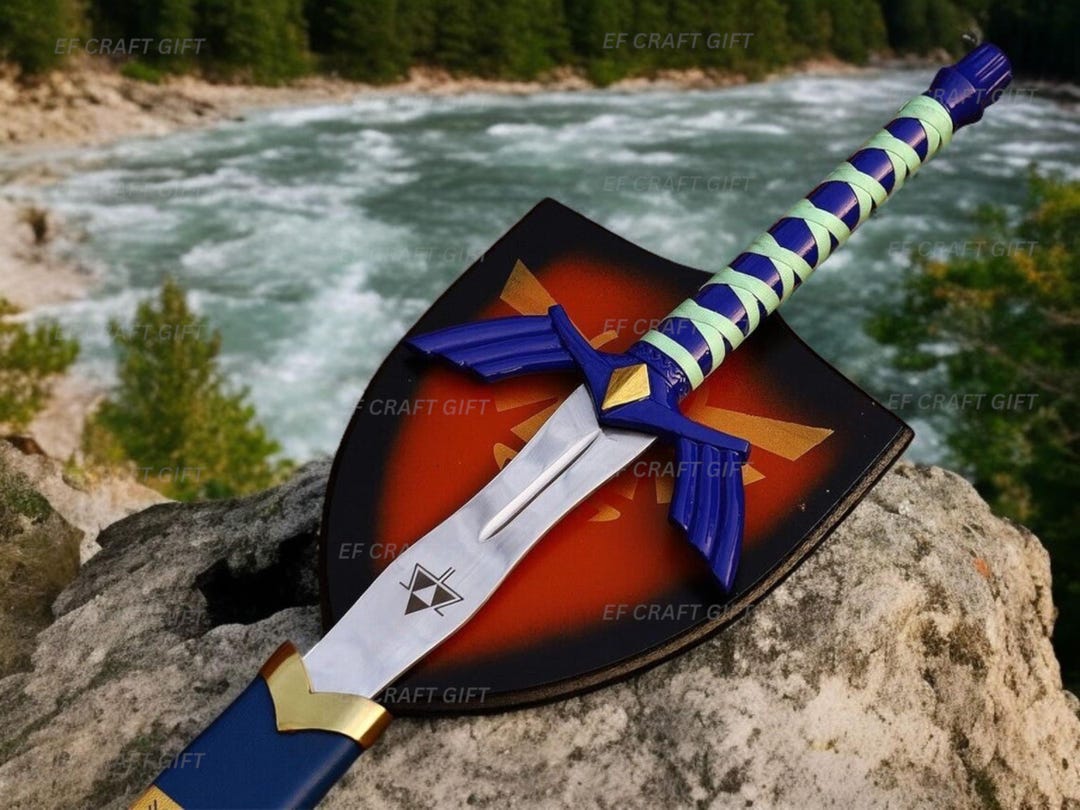 Legend of Zelda Master Sword & Shield Set - Handmade Gift for Gamers ...