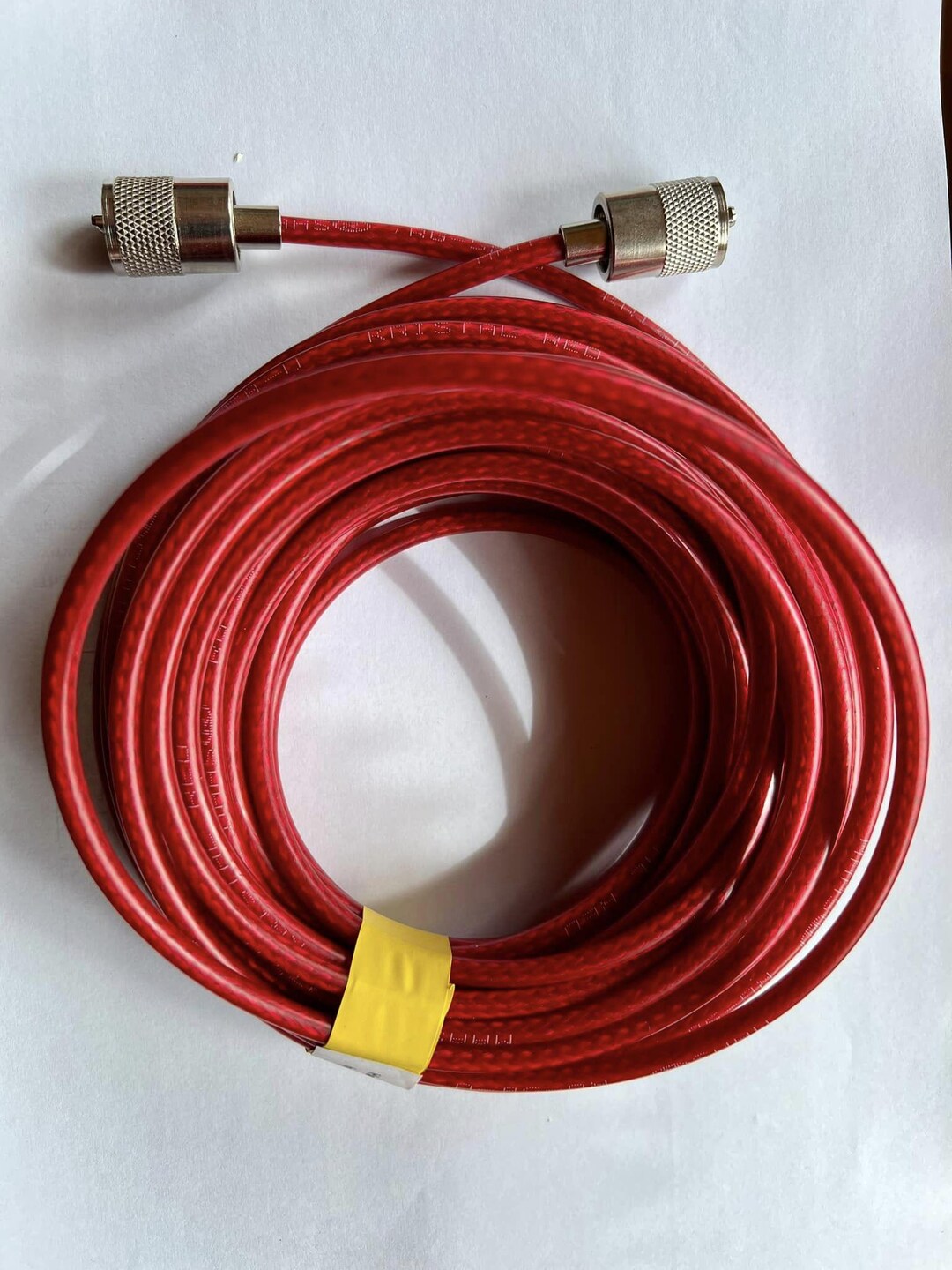 UK Made CB Aerial Coaxial Cable RED Mini 8 RG8X Low Loss Fitted PL259 ...