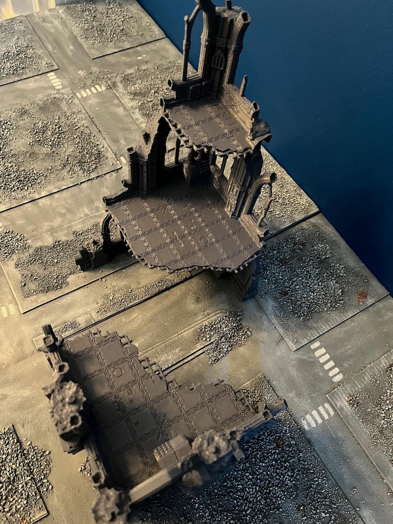 32/28mm Table Top Wargaming Scenery Terrain - Gothic Sc-fi Ruined ...