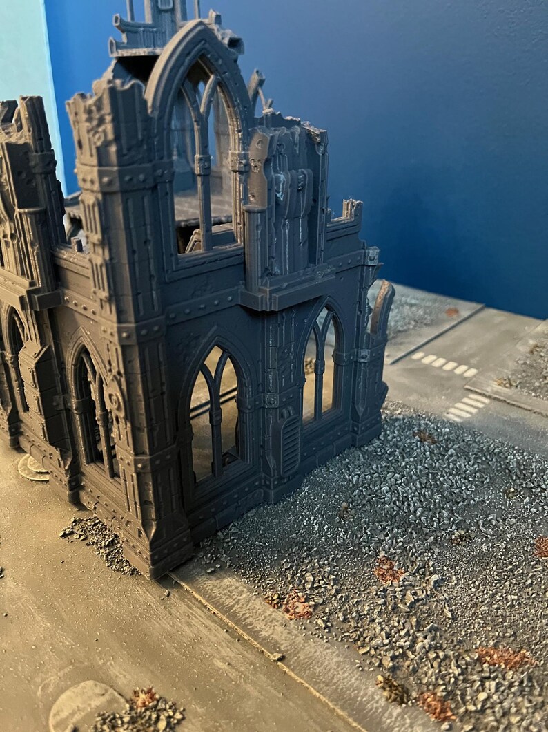 32/28mm Table Top Wargaming Scenery Terrain - Gothic Sc-fi Ruined ...
