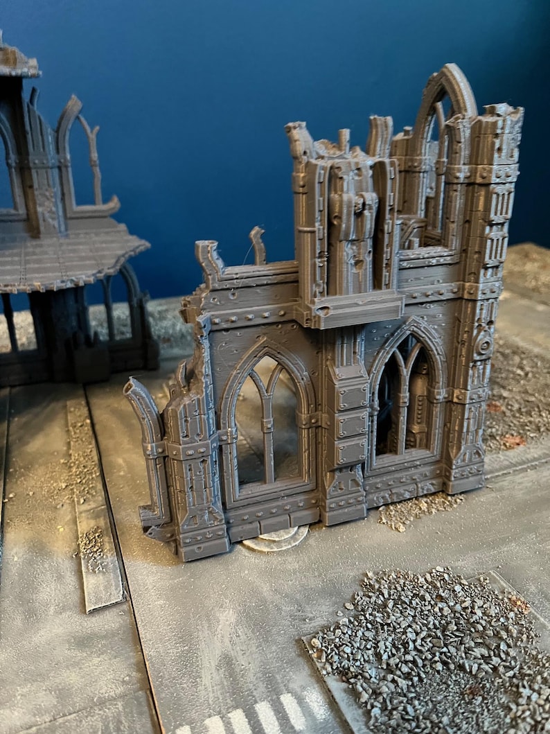 32/28mm Table Top Wargaming Scenery Terrain - Gothic Sc-fi Ruined ...