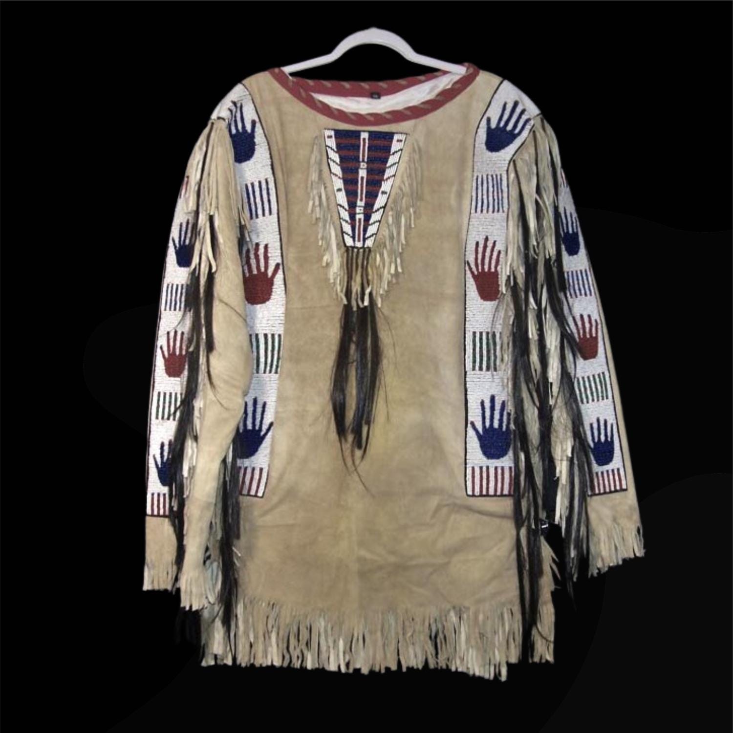 Plains Indian War Shirt: Native American Beaded War Shirt With Tassel ...