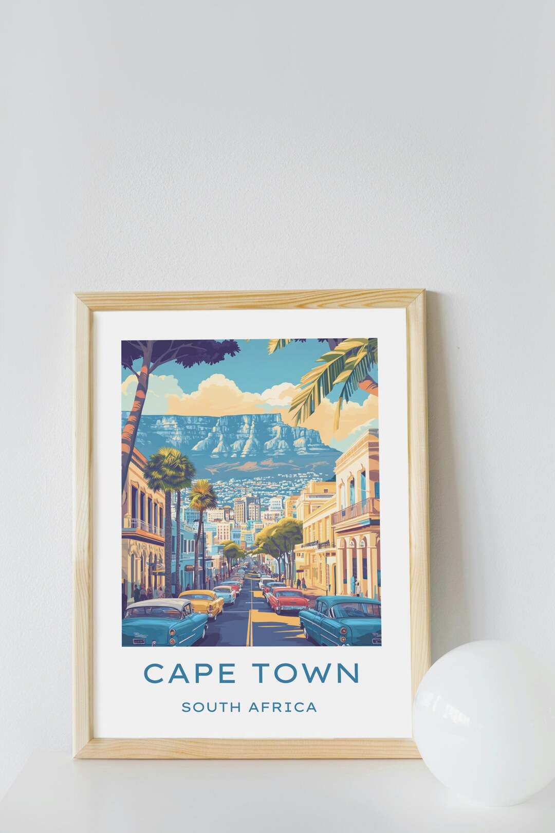 Cape Town Poster - Cape Town Wall Art - City Poster - City Wall Art ...