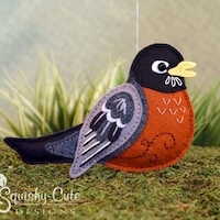 Felt Robin - Etsy UK