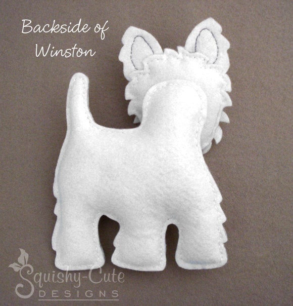 Dog Sewing Pattern PDF West Highland Terrier Stuffed Animal - Etsy