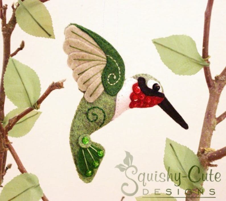 Hummingbird Sewing Pattern PDF Backyard Bird Stuffed - Etsy