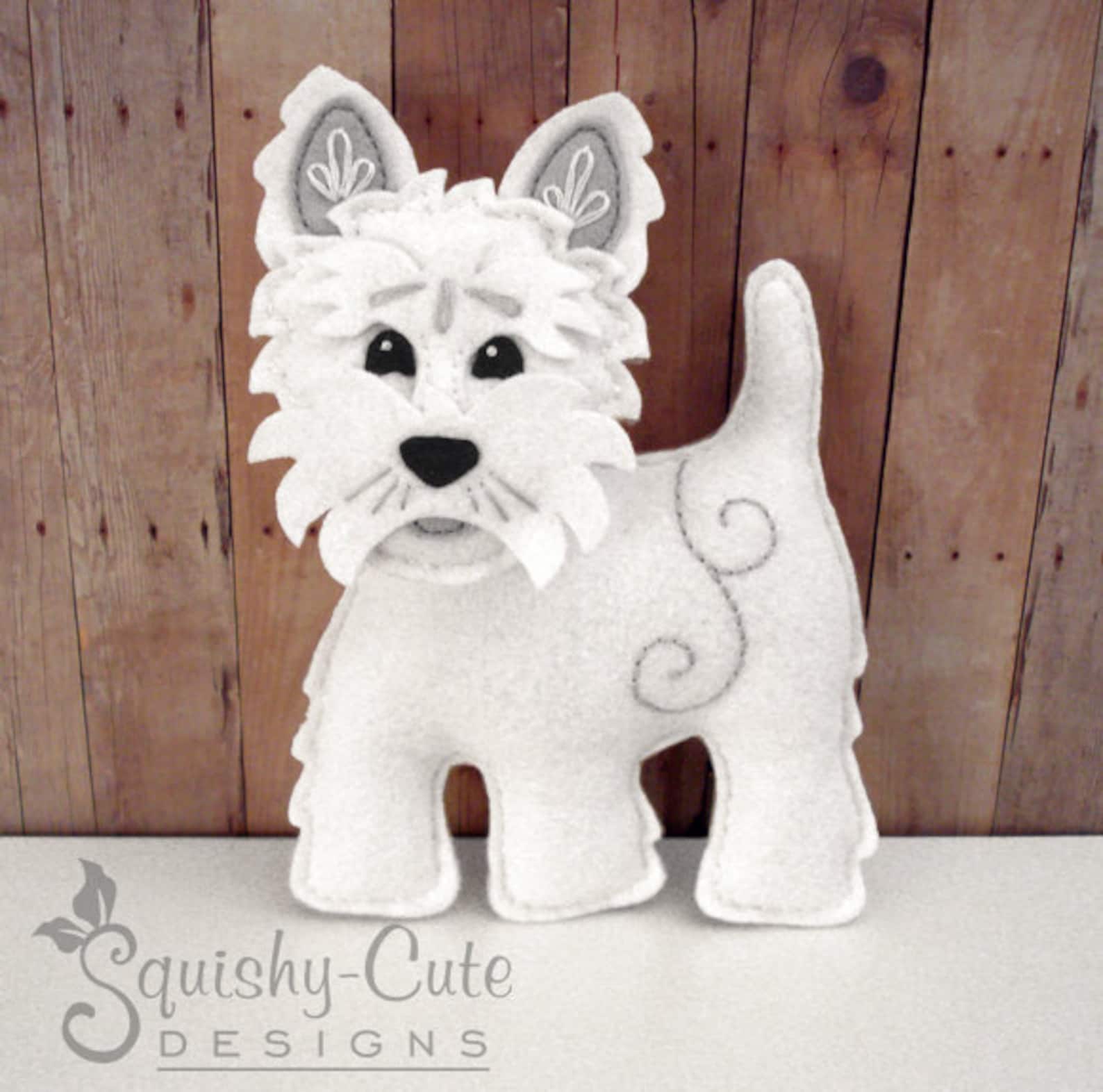 Dog Sewing Pattern PDF West Highland Terrier Stuffed Animal - Etsy