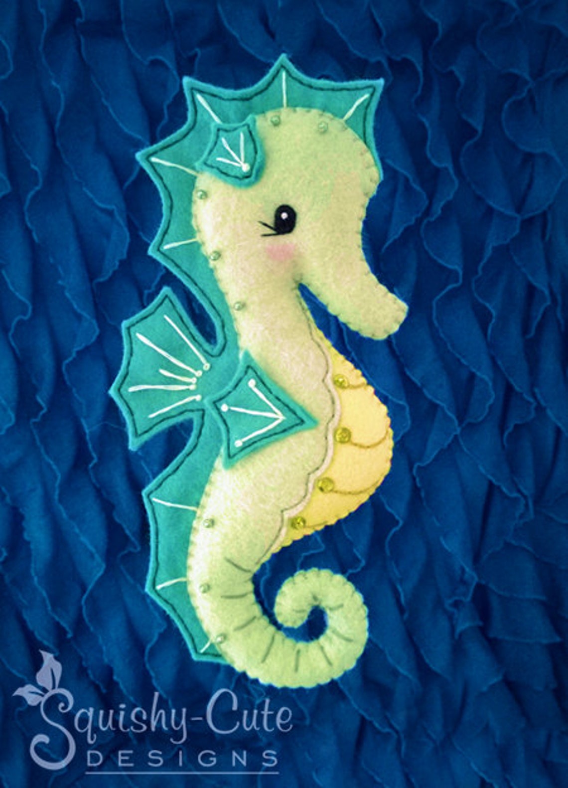 Seahorse Sewing Pattern PDF Ocean Stuffed Animal Felt - Etsy UK