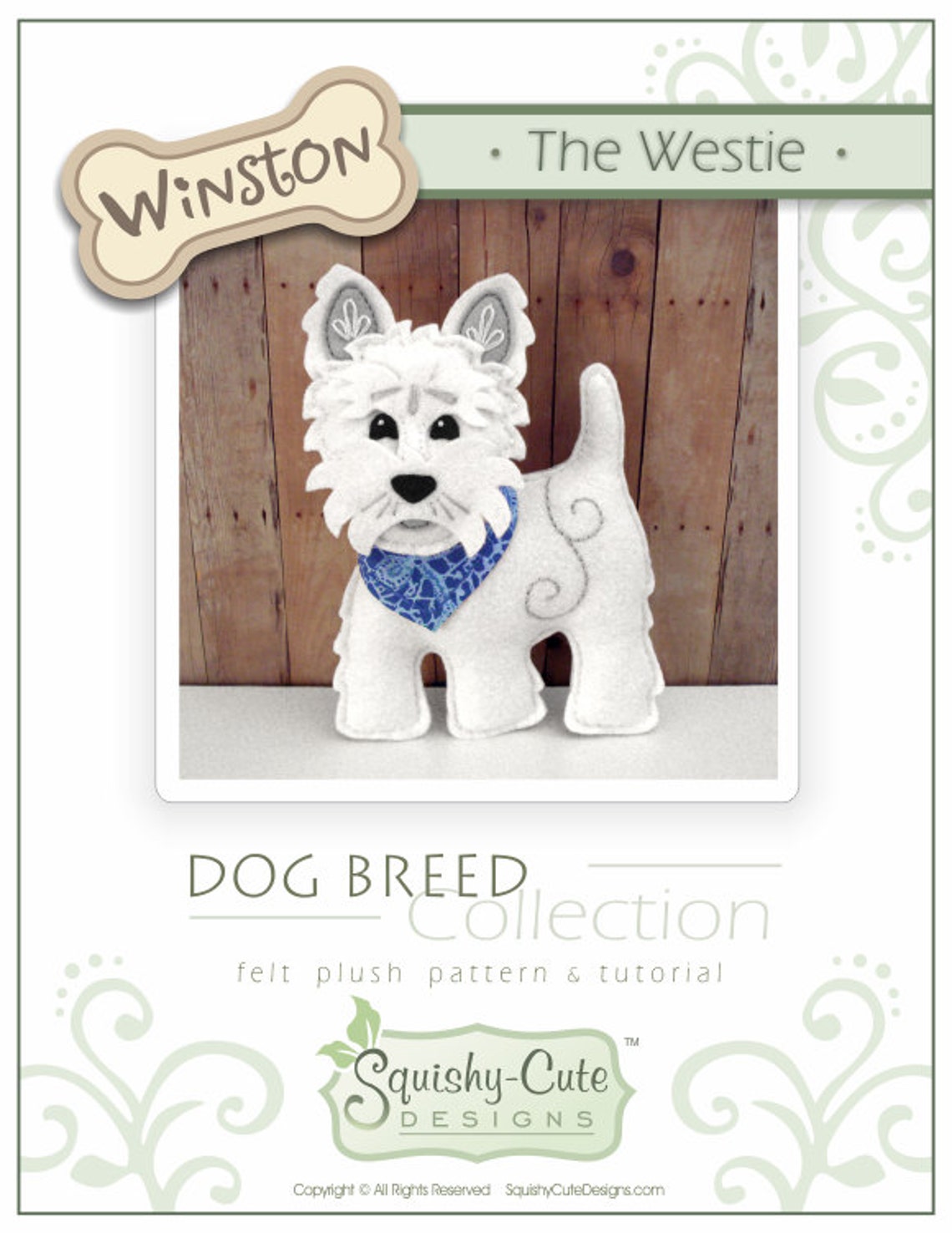 Dog Sewing Pattern PDF West Highland Terrier Stuffed Animal - Etsy