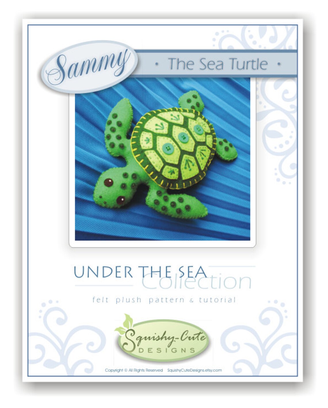 Sea Turtle Sewing Pattern PDF Stuffed Animal Felt Plushie - Etsy
