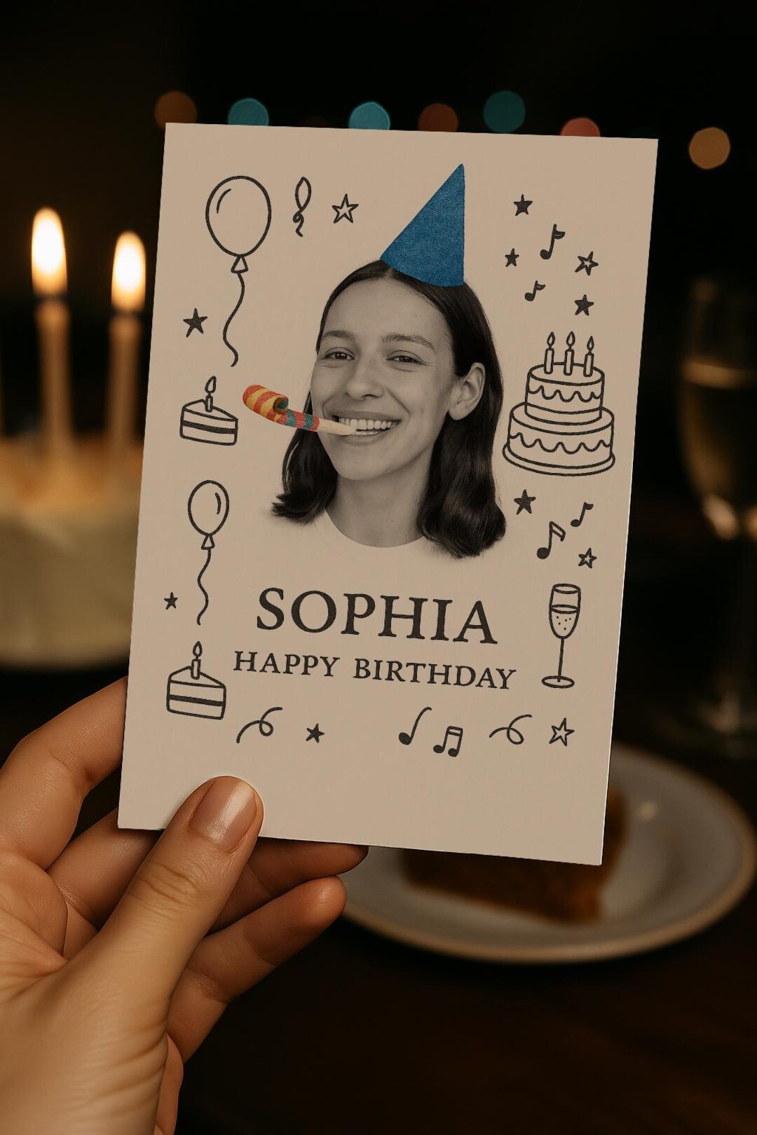 Personalized Birthday Card With Your Photo – Fun & Festive Digital ...