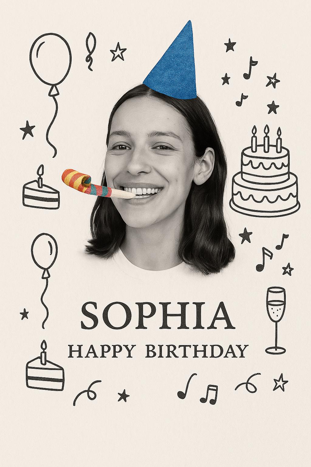 Personalized Birthday Card With Your Photo – Fun & Festive Digital ...