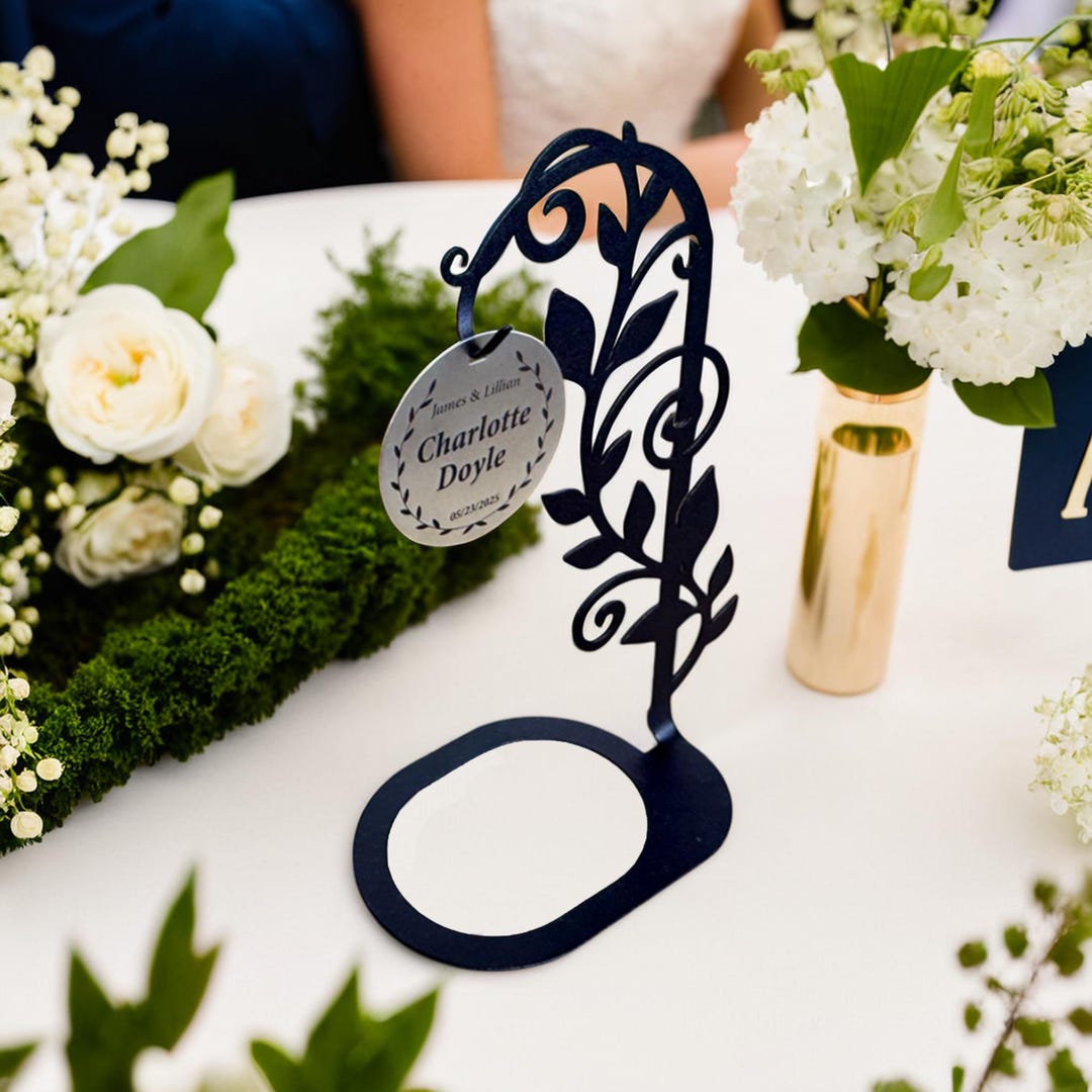 Metal Wedding Dates Sign, Flower Sign Metal, Couples Table Sign ...