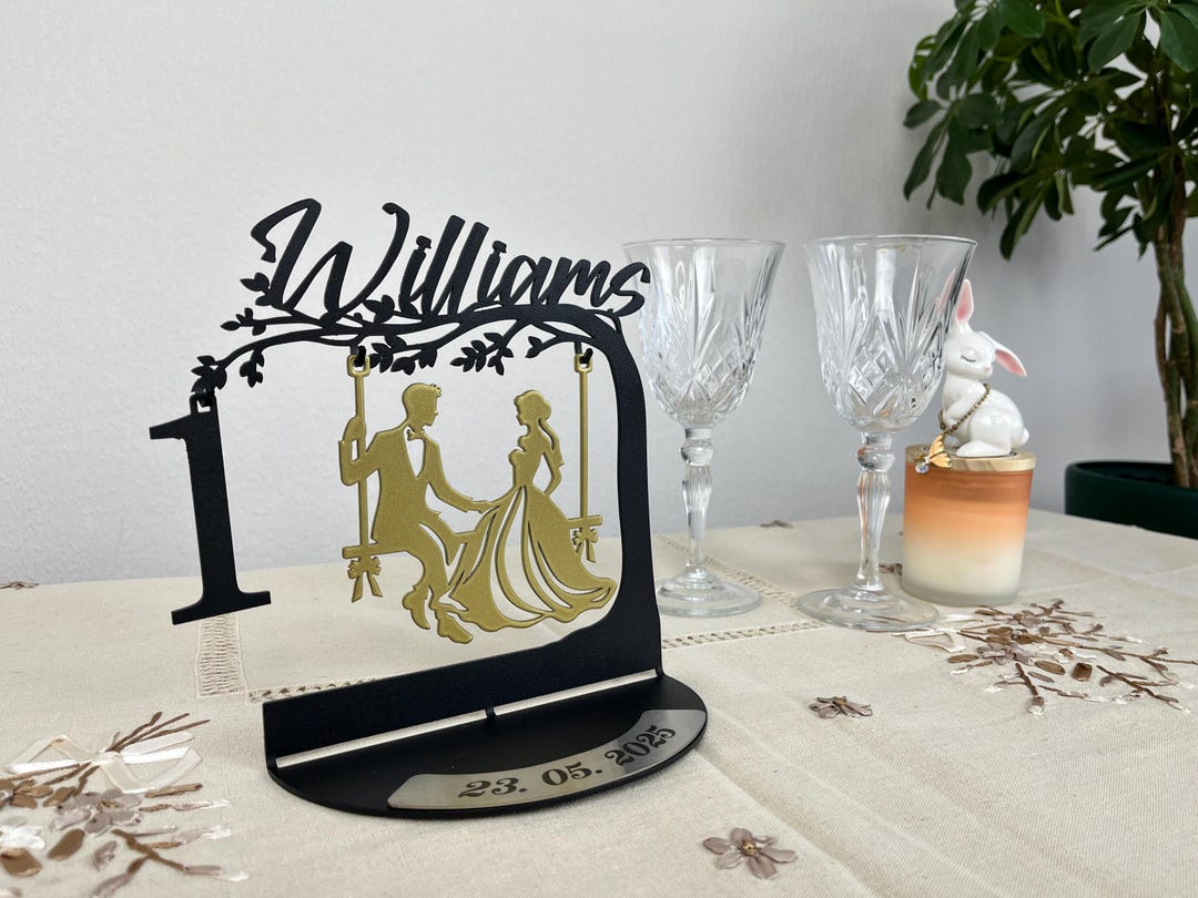 Personalized Table Number Stands, Wedding Table Signs, Guest Table ...
