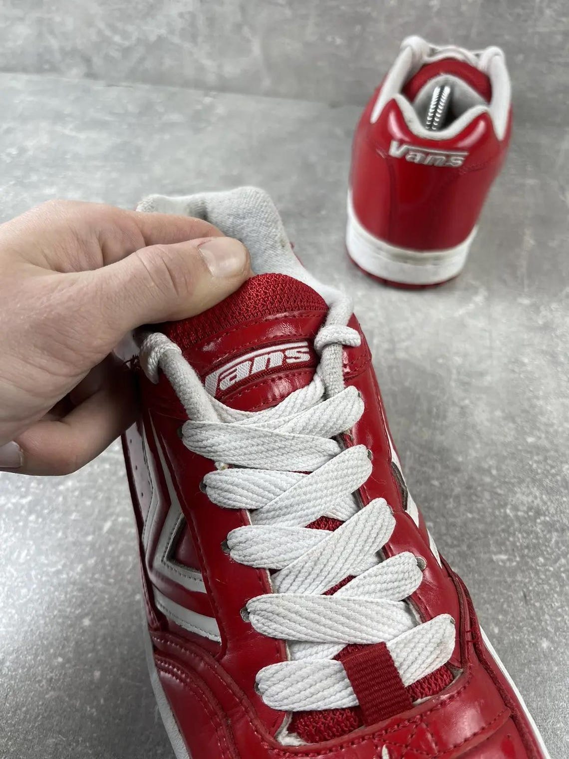 Vans 00s Vintage Archive Puffed Red Skate Sneakers Shoes Size 41 - Etsy