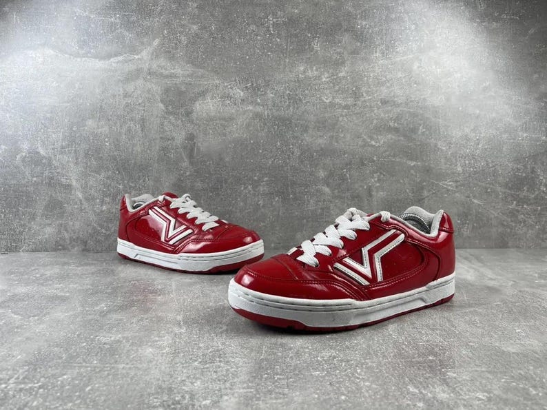 Vans 00s Vintage Archive Puffed Red Skate Sneakers Shoes Size 41 - Etsy