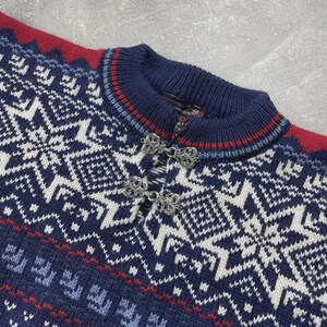 Norwool 100% Wool Nordic Sweater Made in Norway Size L - Etsy