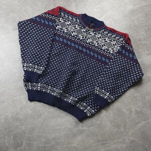 Norwool 100% Wool Nordic Sweater Made in Norway Size L - Etsy