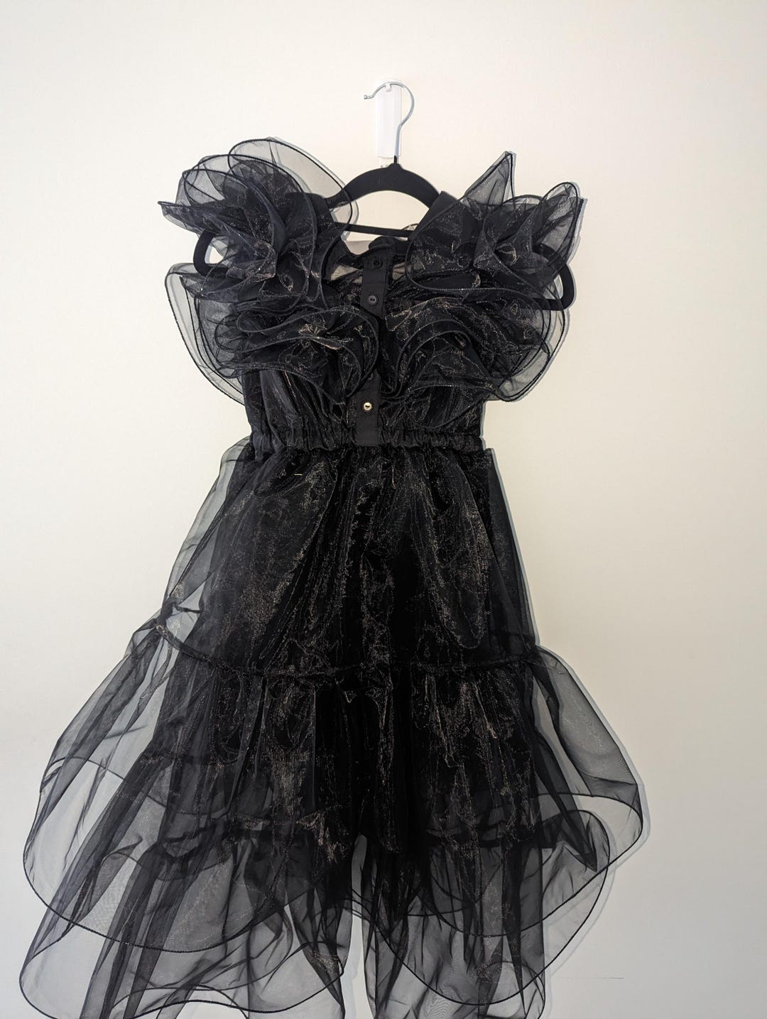 Genuine Handmade Raven Dress Cosplay Girls Size 10 Cotton and Organza ...