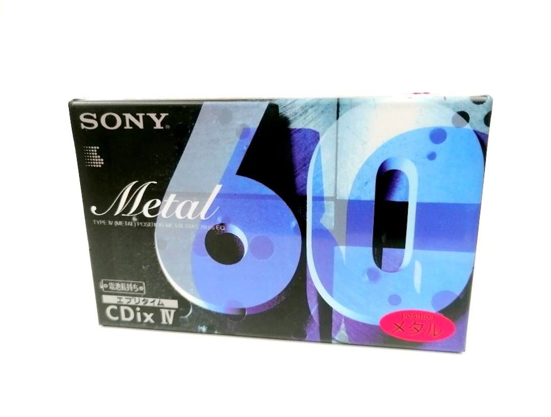 Sony Audio Cassette, Metal Tape, Metal Audio Cassettes, Type IV, Music ...