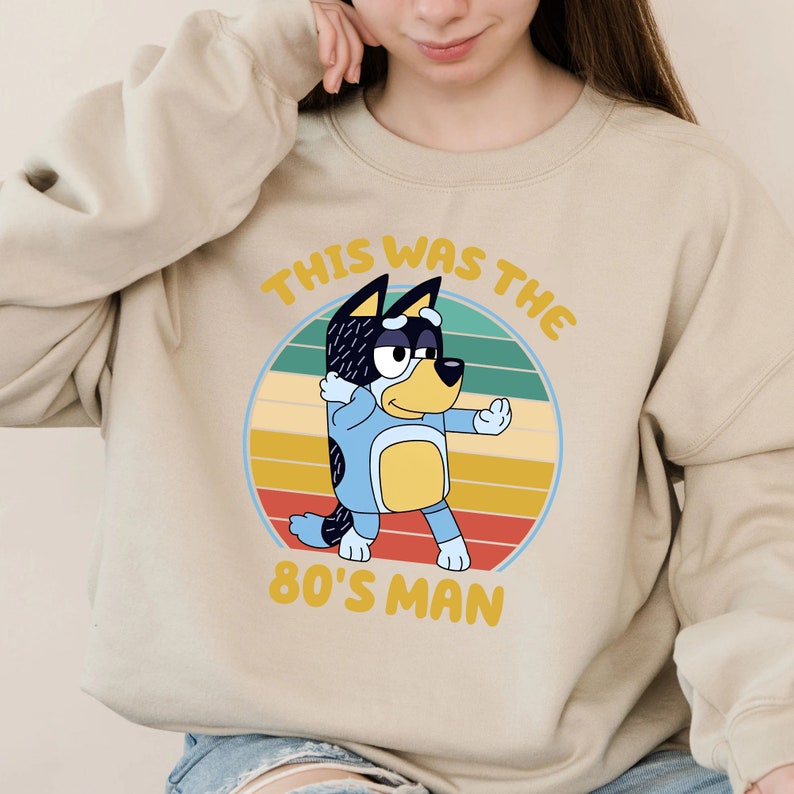 Bluey PNG, This Was the 80's Man Png , Bluey Daddy Png, Bluey Family ...