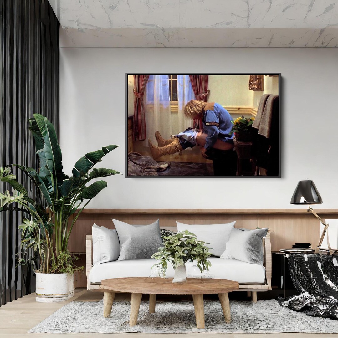 Funny Bathroom Canvas Wall Art | Dumb and Dumber Funny Bathroom Scene ...