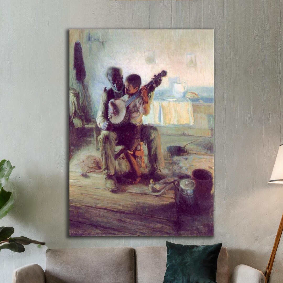 He Banjo Lesson Wall Art, Huge Canvas Art Print, the Banjo Lesson 1893 ...