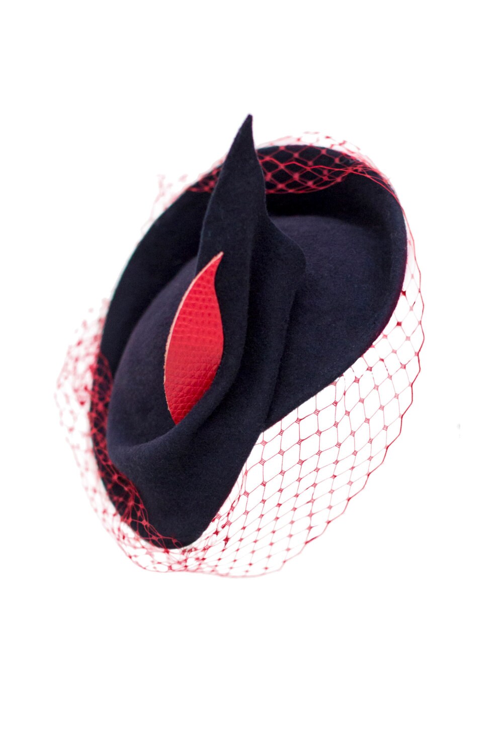 Fascinator Races Hat Vintage Inspired Felt Hatinator with | Etsy