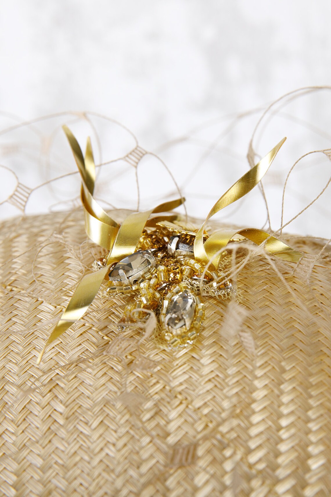 Straw Percher Hat Stunning Millinery With Birdcage Veil Hat - Etsy UK