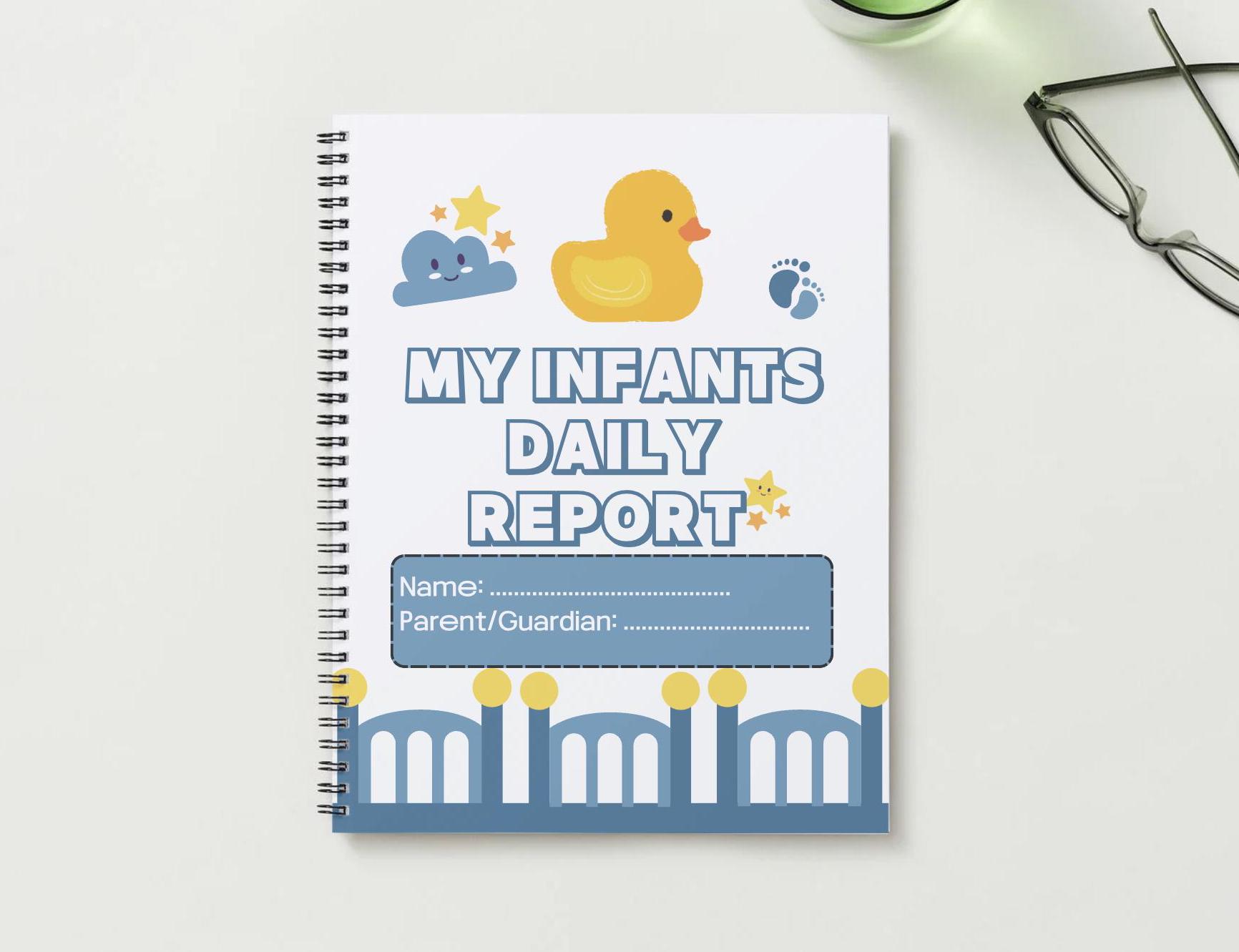 My Infant's Daily Report - Day Care Tracker - Daily Progress Report ...