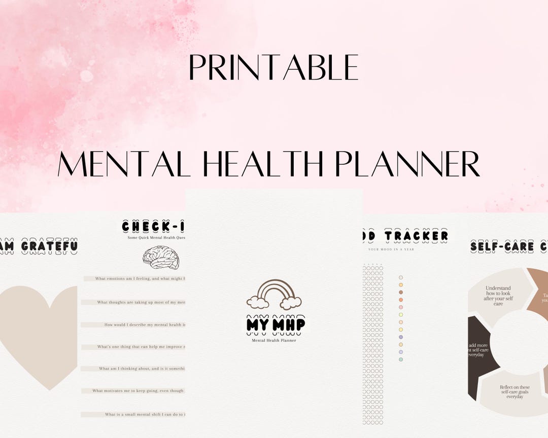 Mental Health Planner - Printable / Digital - Etsy