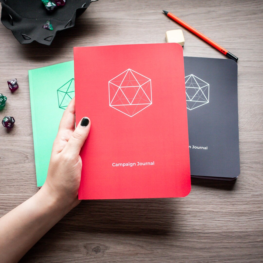 Custom Campaign Journal Dnd Notebook, Minimal Fantasy RPG Player Diary ...