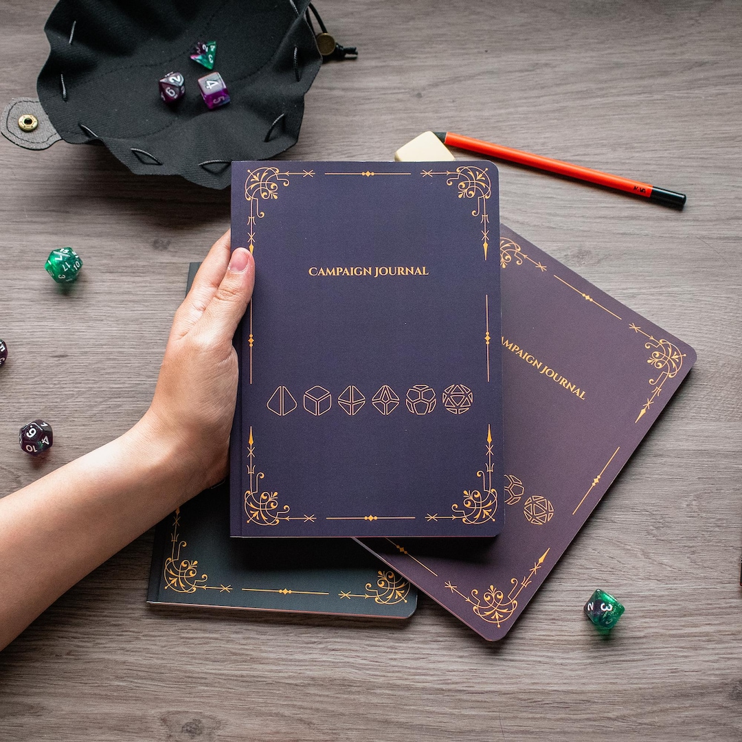 Custom Campaign Journal Dnd Notebook, Fantasy RPG Player Diary With ...