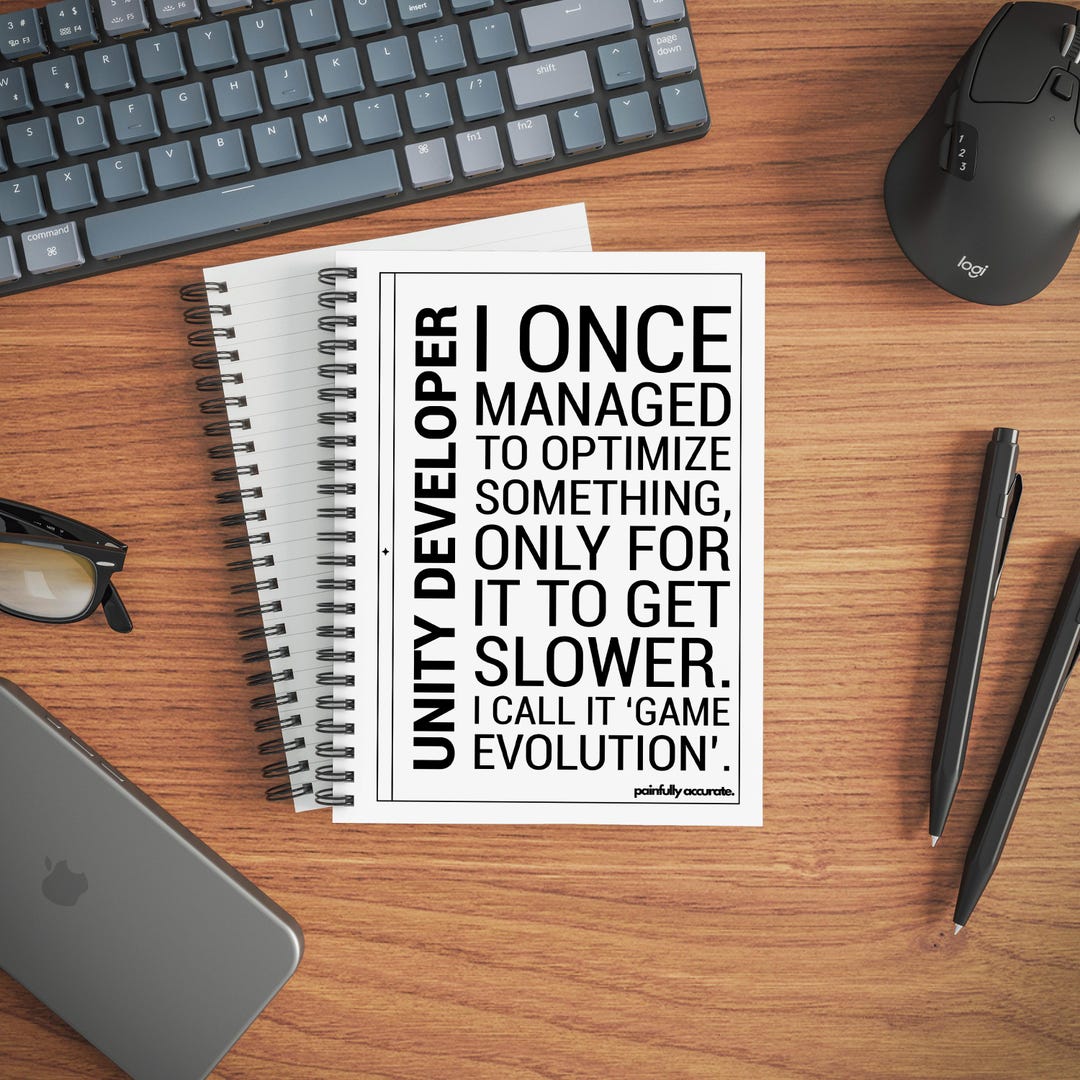 Unity Developer Notebook, Spiral Journal for Coding Notes and Game ...