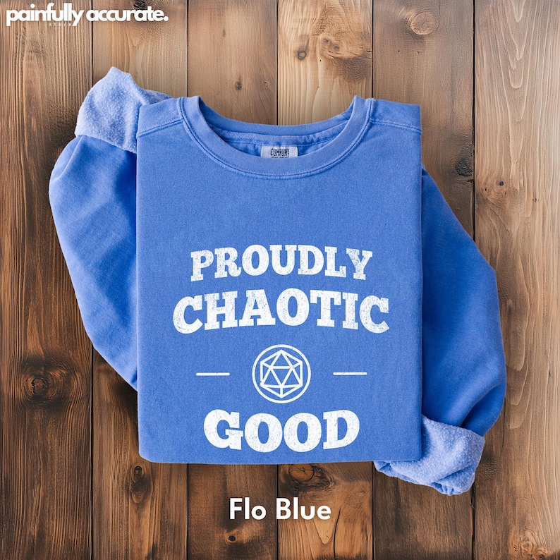 Chaotic Good Sweatshirt, Dnd Alignment Crewneck, Moral Alignment Gift ...